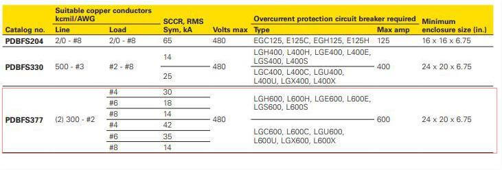 PDBFS377 Bussmann power distribution block