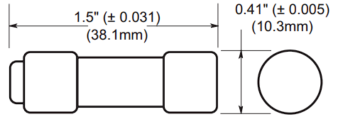 Bussmann KTK-R-1 Class CC Fuse Fast Acting