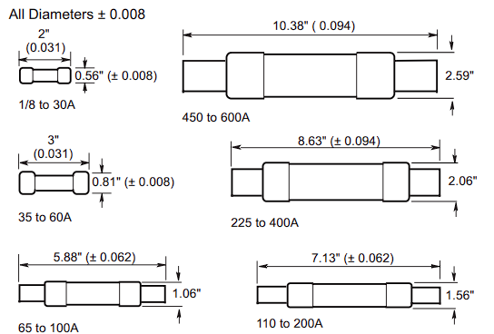 NOS-5 Class H Fuse Non Current Limiting
